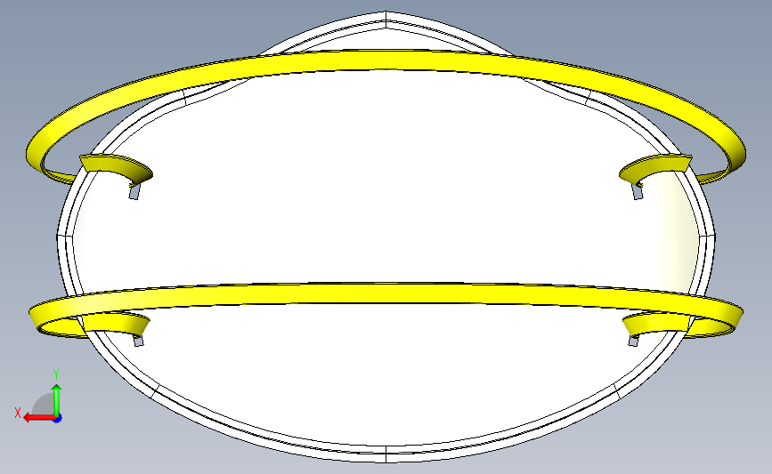 N95口罩模型3D图纸_STEP_模型图纸下载 – 懒石网