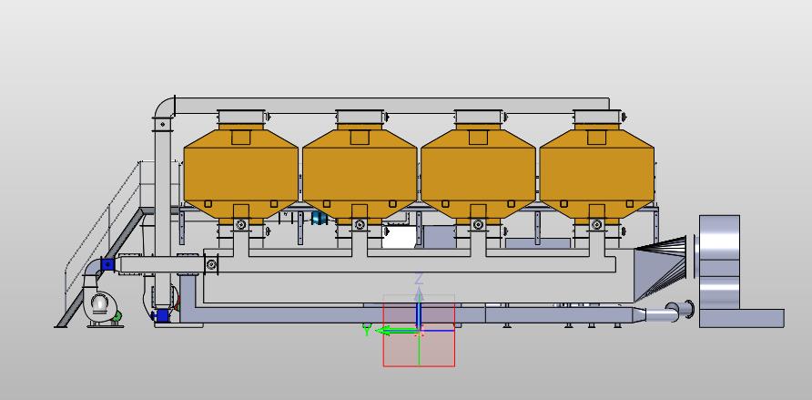 有机废气VOC处理设备-带碳过滤器RTO蓄热焚烧炉_STEP_模型图纸下载 – 懒石网