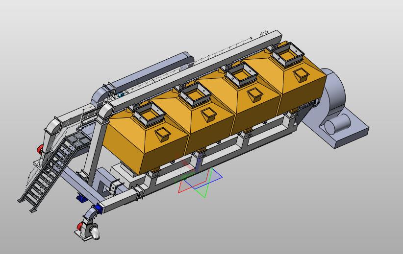 有机废气VOC处理设备-带碳过滤器RTO蓄热焚烧炉_STEP_模型图纸下载 – 懒石网