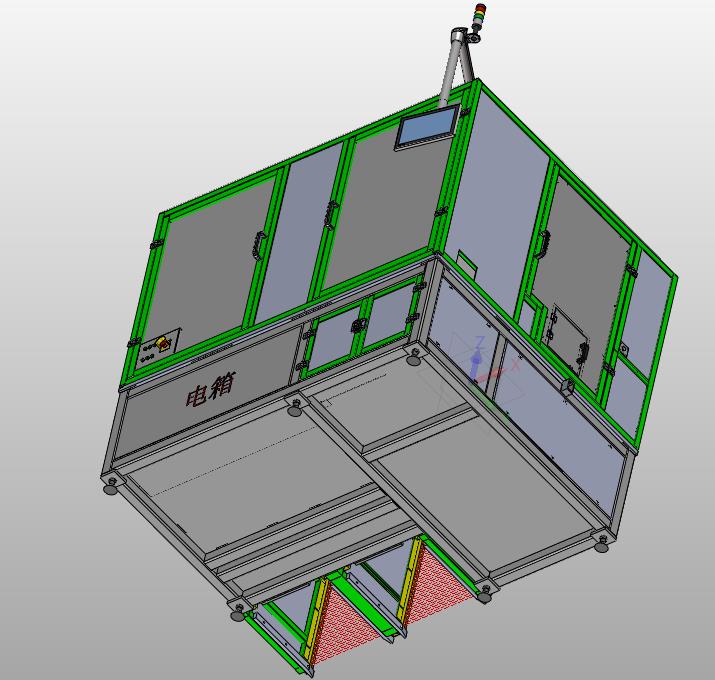 自动化设备钣金外壳整体_STEP_模型图纸下载 – 懒石网