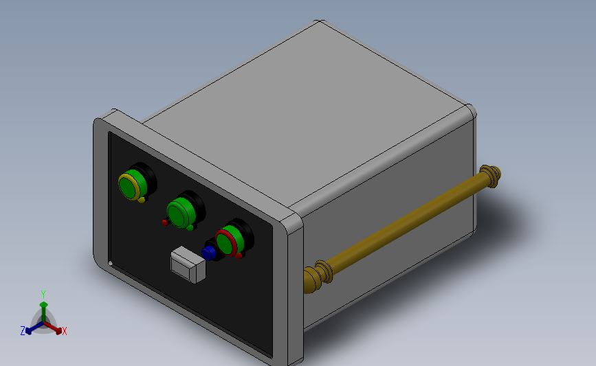 带电显示器系列[DXN-T(Q)户内高压带电显示器(Ⅰ型)GSN]_SOLIDWORKS 2018_模型图纸下载 – 懒石网
