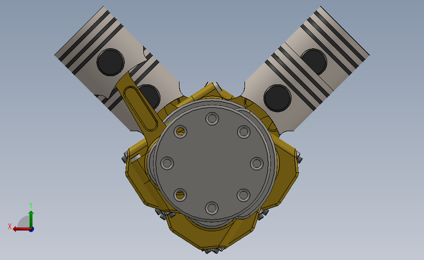 V8发动机冲程_SOLIDWORKS 2021_模型图纸下载 – 懒石网