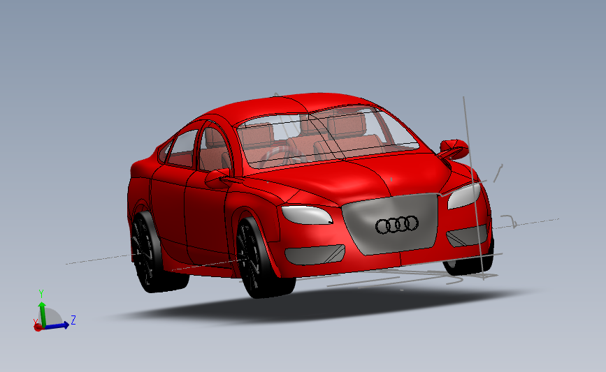 奥迪 A5 跑车_SOLIDWORKS 2010_模型图纸下载 – 懒石网