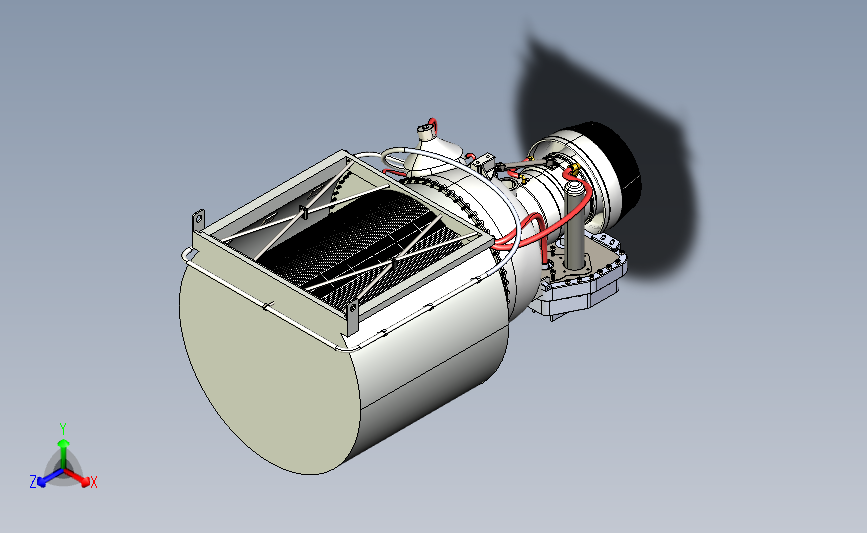 霍尼韦尔 AGT1500 发动机_STEP_模型图纸下载 – 懒石网