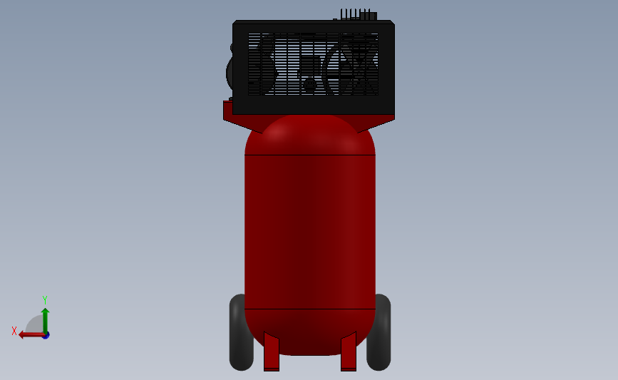 空气压缩机SW模型_SOLIDWORKS 2018_模型图纸下载 – 懒石网