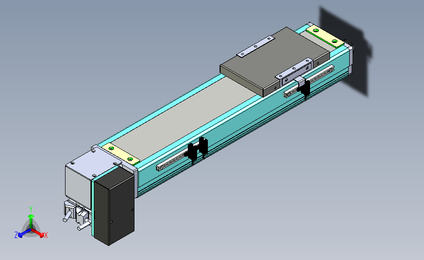 同步带模组 负载10kg FFB100系列 封闭直线模组 防尘模组 电缸[FFB100-250-PRM-P10]_STEP_模型图纸下载 – 懒石网