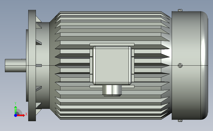Y90S三相异步电动机_IGES_模型图纸下载 – 懒石网
