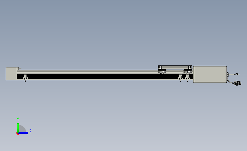 同步带模组 负载150kg 最长50米 PD12系列 直线模组 桁架机械手[PD12-150-800L-1KB-MR-M80-C3N]_STEP_模型图纸下载 – 懒石网