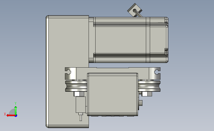 同步带模组 负载150kg 最长50米 PD12系列 直线模组 桁架机械手[PD12-150-1000L-1KB-MLU-M80-C3N]_STEP_模型图纸下载 – 懒石网