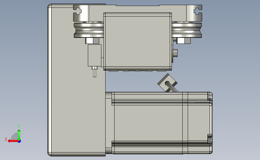 同步带模组 负载150kg 最长50米 PD12系列 直线模组 桁架机械手[PD12-150-1200L-1KB-MLB-M80-C3N]_STEP_模型图纸下载 – 懒石网