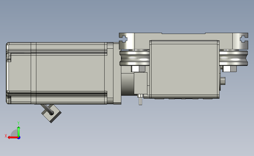同步带模组 负载150kg 最长50米 PD12系列 直线模组 桁架机械手[PD12-150-1500L-1KB-NL-M80-C3N]_STEP_模型图纸下载 – 懒石网