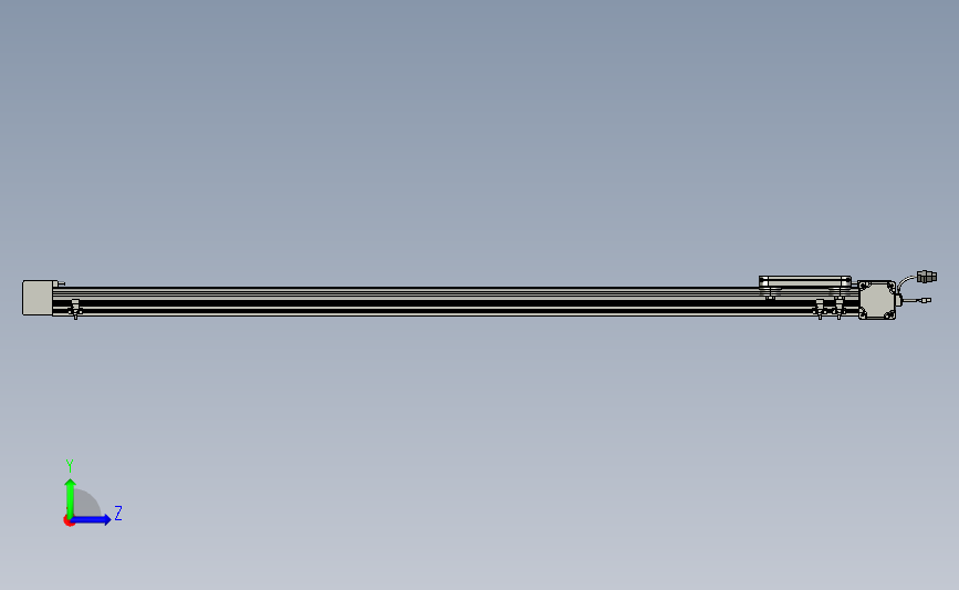 同步带模组 负载150kg 最长50米 PD12系列 直线模组 桁架机械手[PD12-150-1500L-1KB-NR-M80-C3N]_STEP_模型图纸下载 – 懒石网