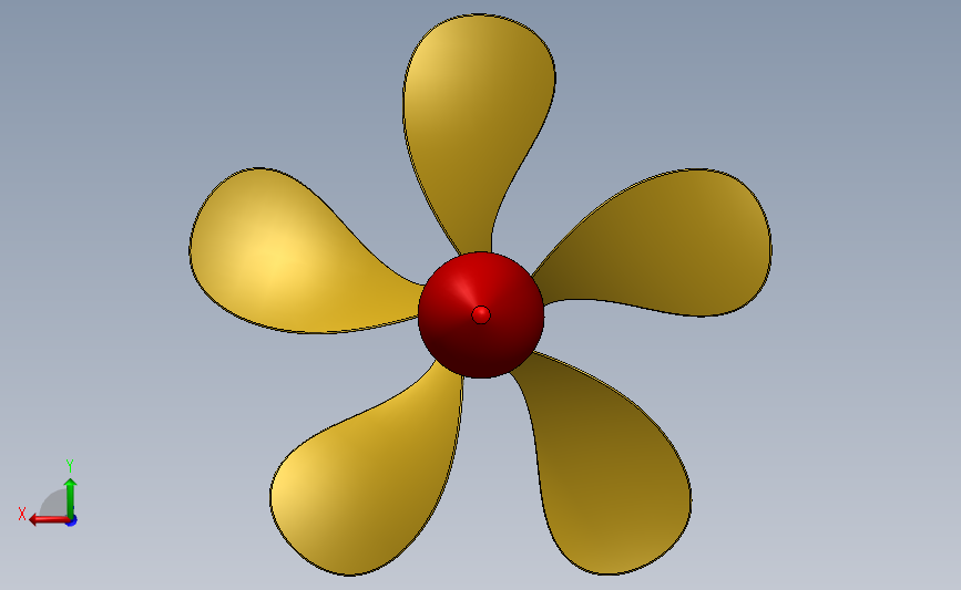 船用螺旋桨 Solidworks 2018 模型图纸下载 懒石网