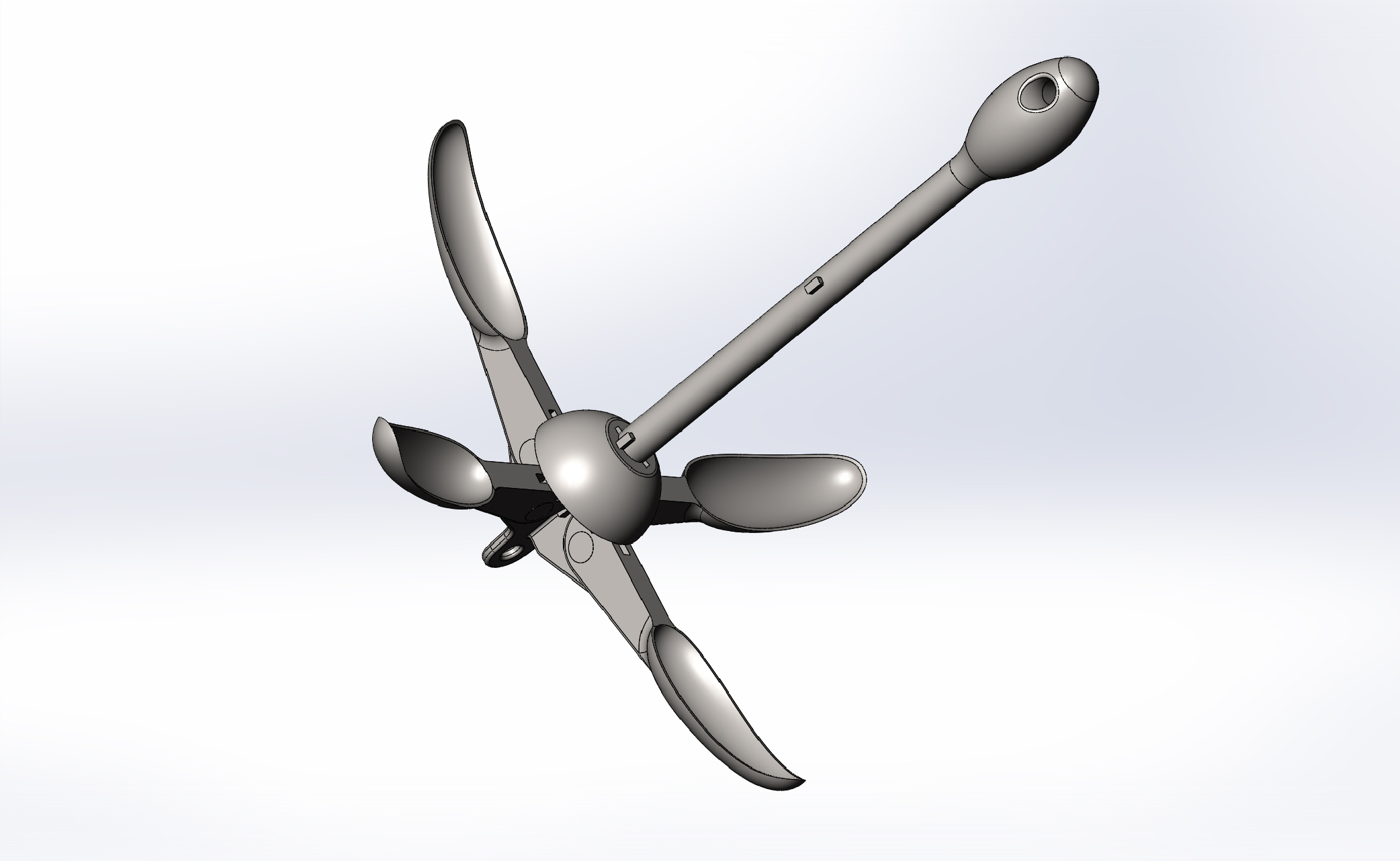 螺旋桨 Solidworks 2017 模型图纸下载 懒石网