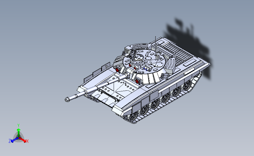 T90坦克 _IGES_模型图纸下载 – 懒石网