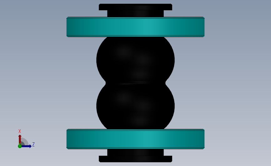 KST-F型可曲挠双球体橡胶接头[KXT-F-DN80]_SOLIDWORKS 2018_模型图纸下载 – 懒石网