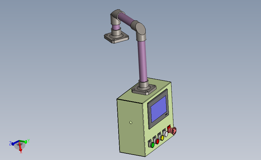 触摸屏箱子_SOLIDWORKS 2014_模型图纸下载 – 懒石网