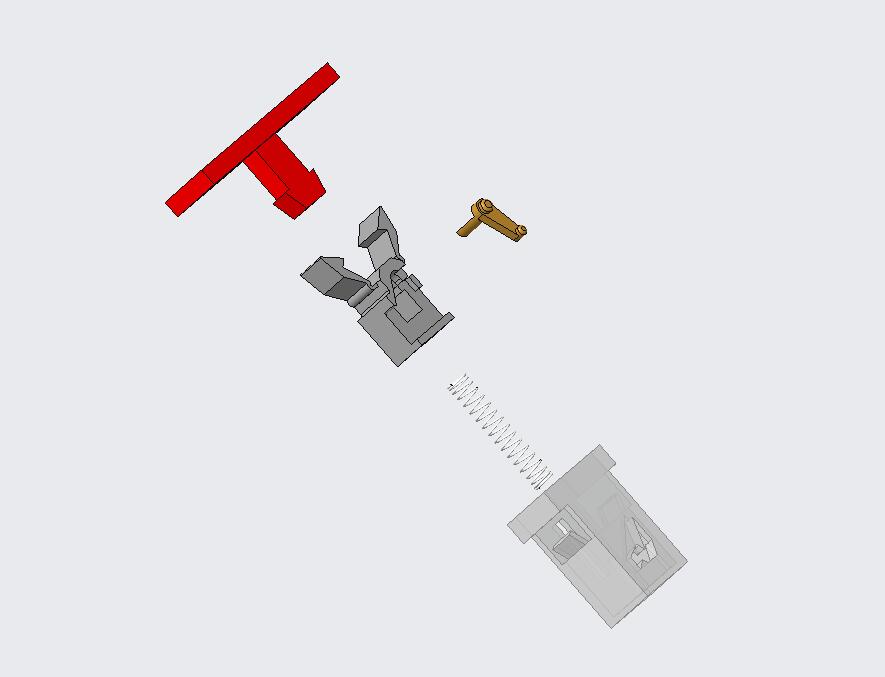 微型按压自锁扣图纸_PROE_模型图纸下载 – 懒石网