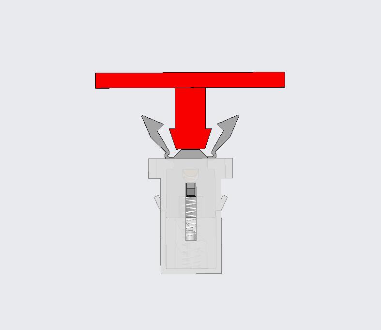 微型按压自锁扣图纸_PROE_模型图纸下载 – 懒石网