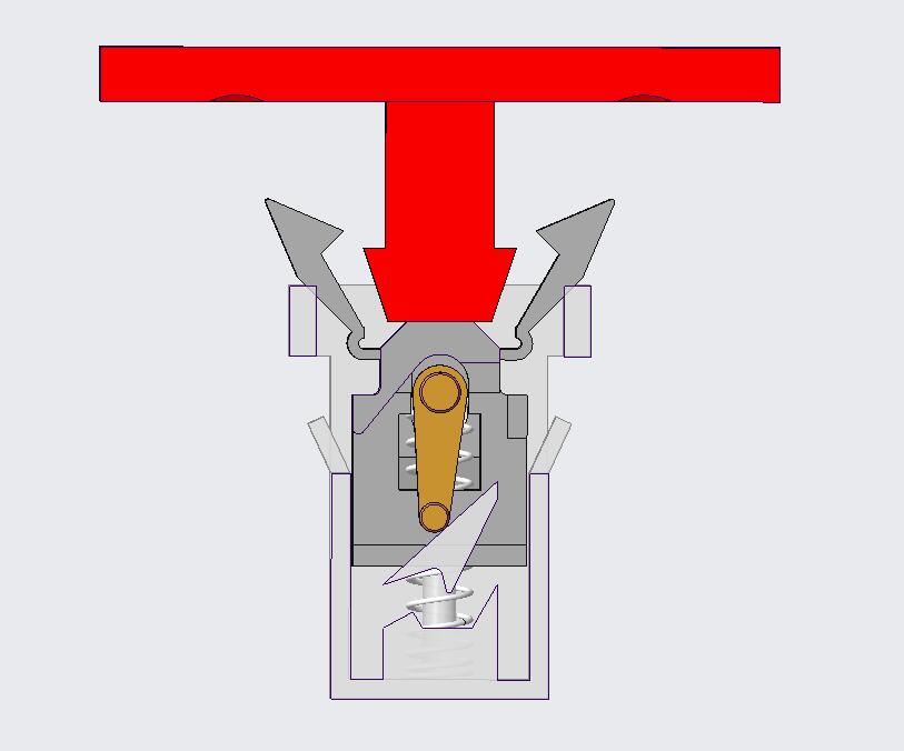 微型按压自锁扣图纸_PROE_模型图纸下载 – 懒石网