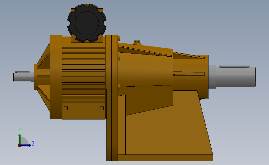 MB-2C单级卧式轴输入齿轮减速机[MBW40-2C]_SOLIDWORKS 2021_模型图纸下载 – 懒石网