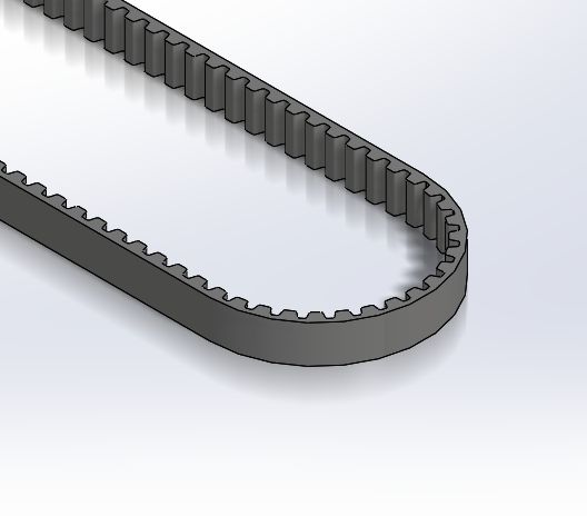 同步带 Solidworks 2018 模型图纸下载 懒石网