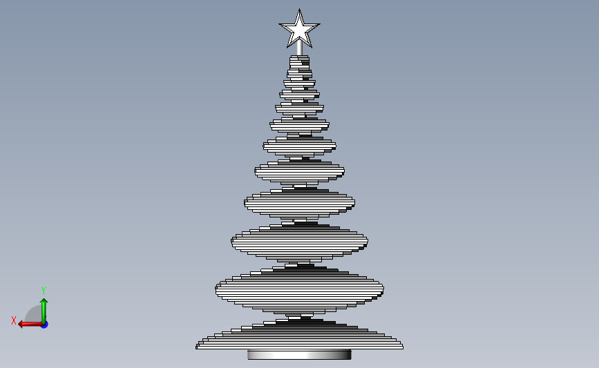 木制圣诞_SOLIDWORKS 2016_模型图纸下载 – 懒石网