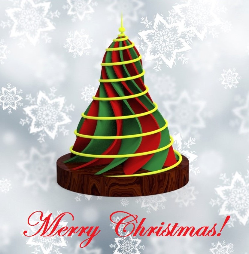 圣诞树3_SOLIDWORKS 2020_模型图纸下载 – 懒石网