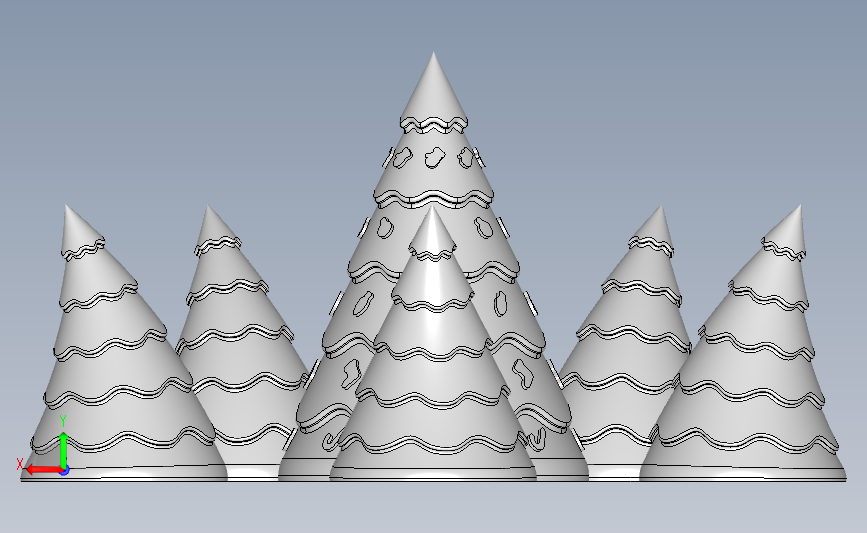 圣诞树11_SOLIDWORKS 2014_模型图纸下载 – 懒石网