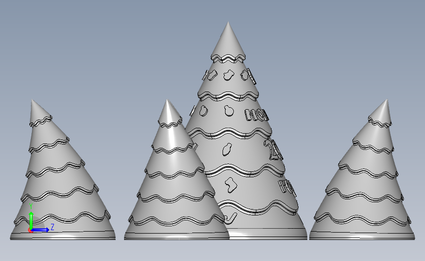圣诞树11_SOLIDWORKS 2014_模型图纸下载 – 懒石网