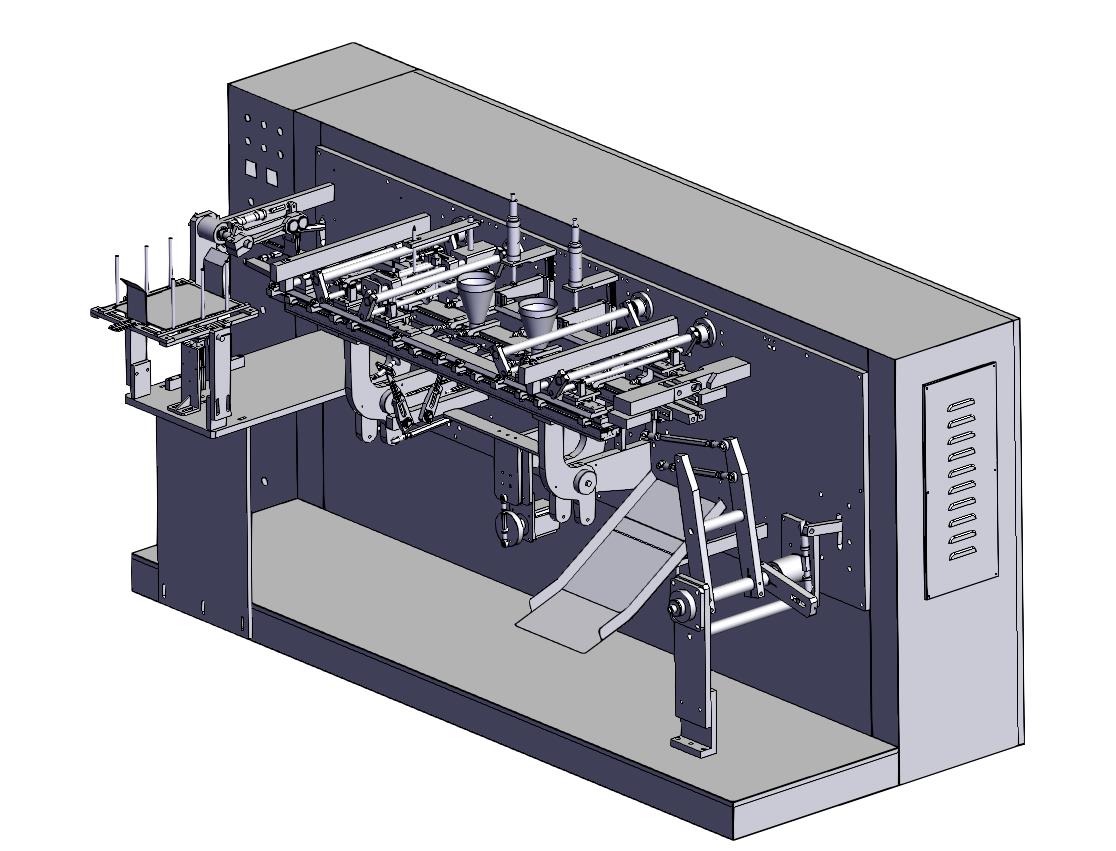 全自动液体包装设备酱料洗护用品日用品包装机_SOLIDWORKS 2012_模型图纸下载 – 懒石网