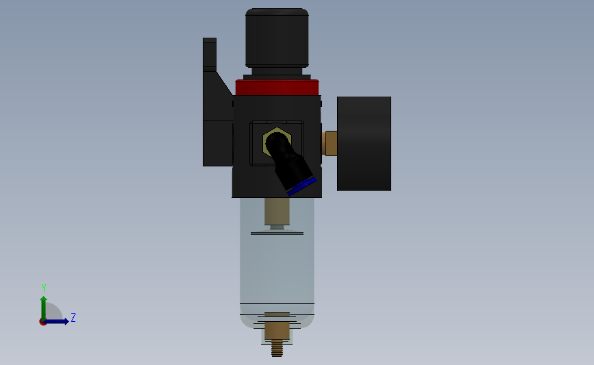 气源节流阀_SOLIDWORKS 2013_模型图纸下载 – 懒石网