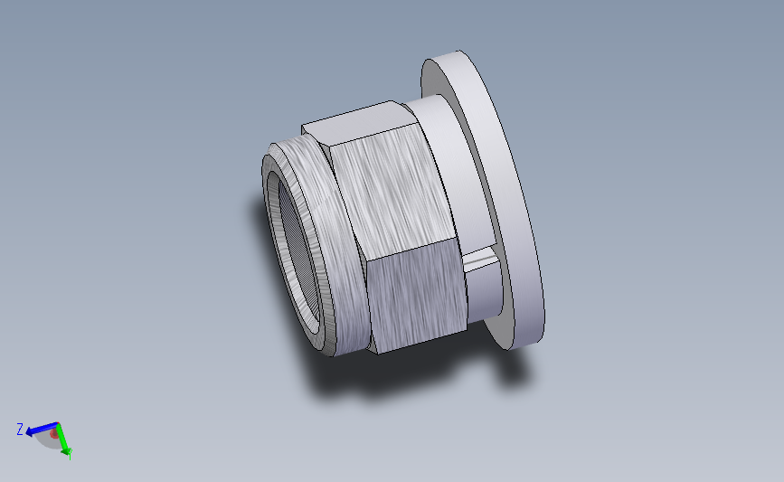 2型非金属嵌件六角锁紧螺母组件M12_SOLIDWORKS 2014_模型图纸下载 – 懒石网