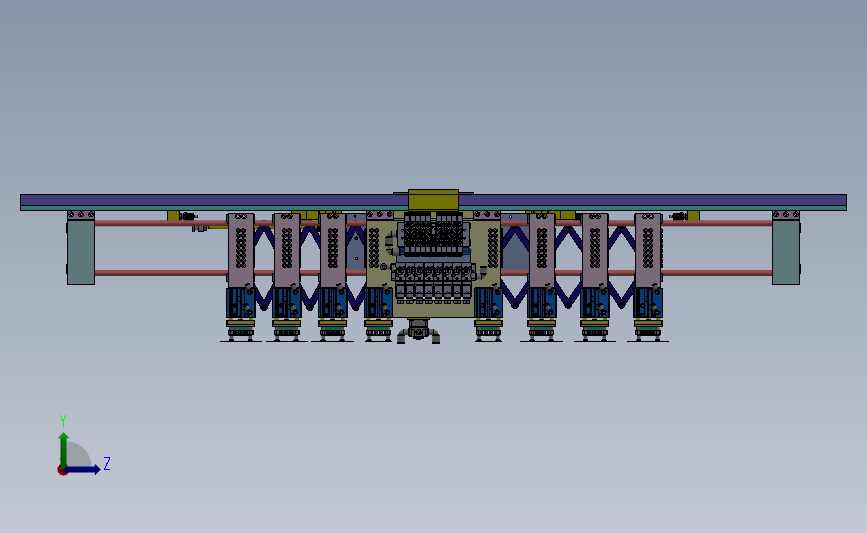 非标变间距机构 Solidworks 2014 模型图纸下载 懒石网