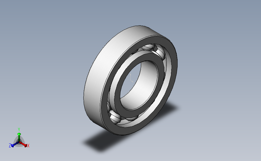 深沟球轴承16003-2RZ_SOLIDWORKS 2007_模型图纸下载 – 懒石网