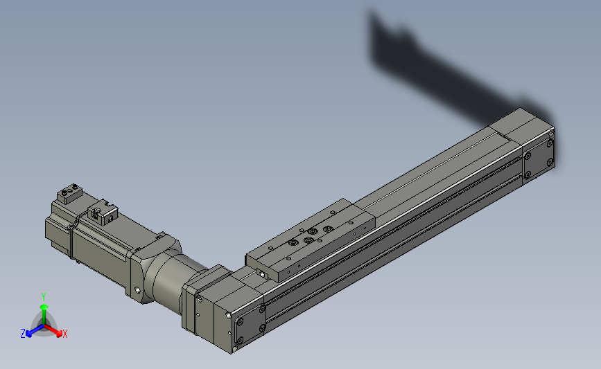 欧规皮带滑台模组M55-200-L-D-K3-M400W-N-S3_STEP_模型图纸下载 – 懒石网