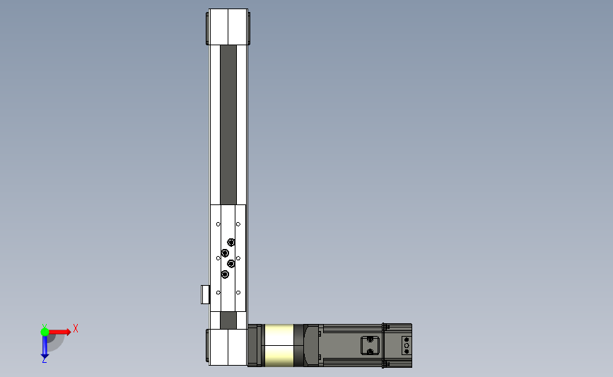 欧规皮带滑台模组M55-200-R-D-K3-M400W-N-S3_STEP_模型图纸下载 – 懒石网