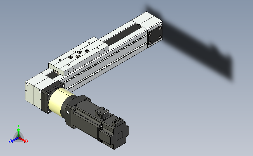 欧规皮带滑台模组M55-100-R-D-K3-M400W-N-S3_STEP_模型图纸下载 – 懒石网