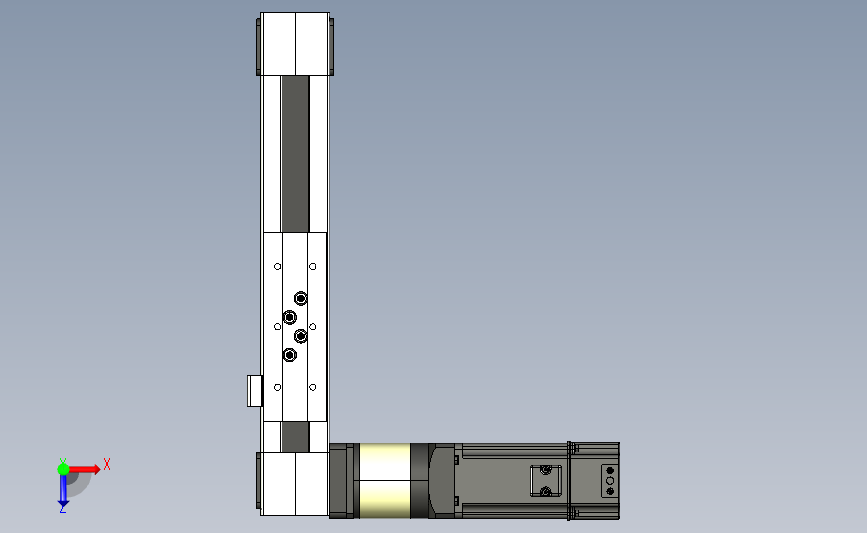 欧规皮带滑台模组M55-100-R-D-K3-M400W-N-S3_STEP_模型图纸下载 – 懒石网