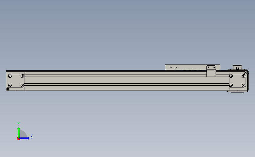 欧规皮带滑台模组M55-360-R-D-K3-M400W-N-S3_STEP_模型图纸下载 – 懒石网