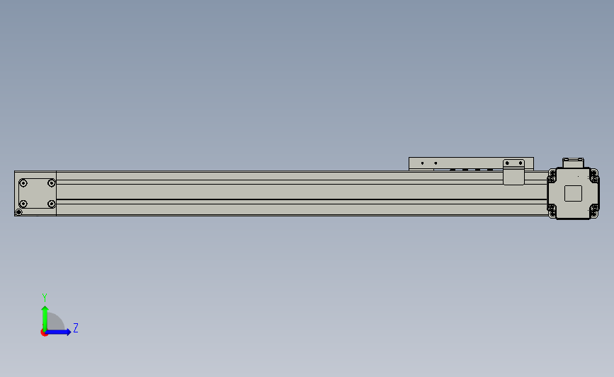 欧规皮带滑台模组M55-400-L-D-K3-M400W-N-S3_STEP_模型图纸下载 – 懒石网