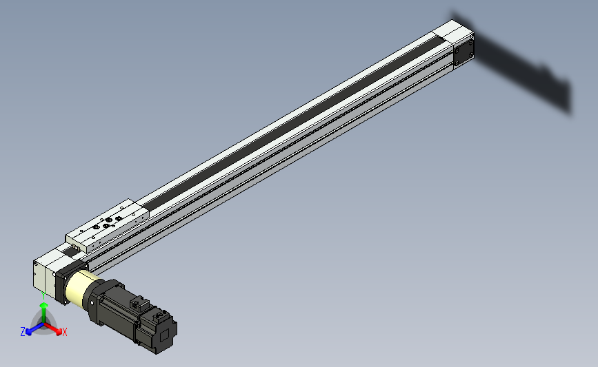 欧规皮带滑台模组M55-100-R-D-K3-M400W-N-S3_STEP_模型图纸下载 – 懒石网