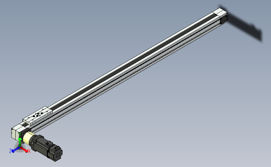 欧规皮带滑台模组M55-1100-R-D-K3-M400W-N-S3_STEP_模型图纸下载 – 懒石网