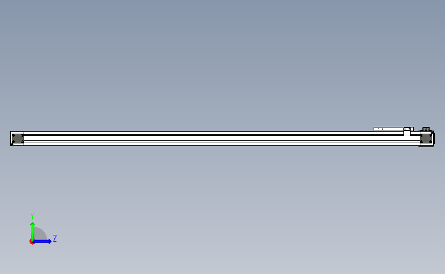 欧规皮带滑台模组M55-1300-R-D-K3-M400W-N-S3_STEP_模型图纸下载 – 懒石网