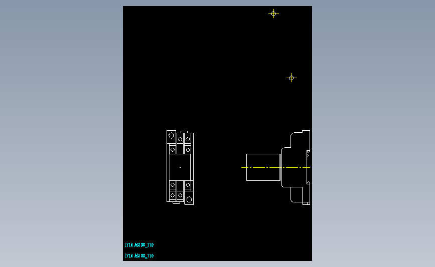 欧姆龙继电器ly1n Autocad 模型图纸下载 懒石网