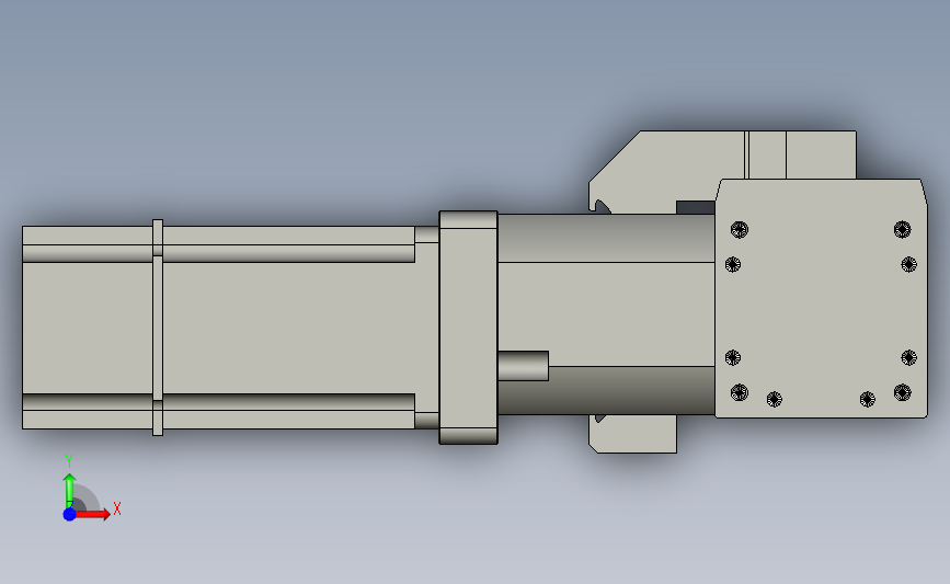欧规皮带滑台模组T-40-900-LB-RN-LG1-D_STEP_模型图纸下载 – 懒石网