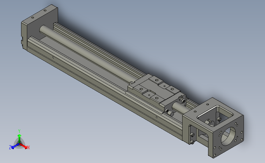 直线模组KK60-300A1-F0.stp_STEP_模型图纸下载 – 懒石网