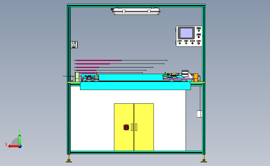 拉索预拉检测机_STEP_模型图纸下载 – 懒石网