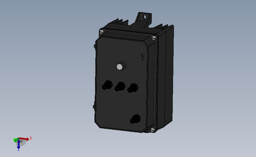 KBAC-24D 变频逆变器 1HP_SOLIDWORKS 2019_模型图纸下载 – 懒石网
