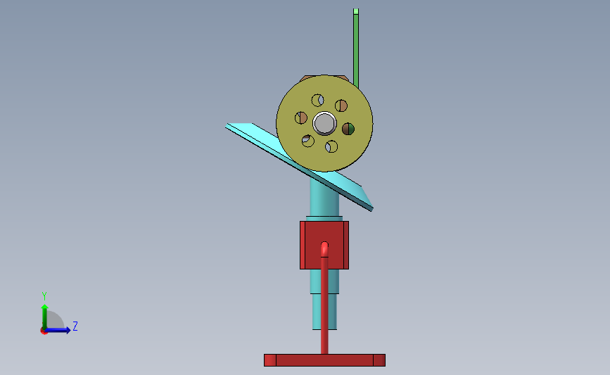 7月29日：圆形斜盘摇杆机构 Solidworks 2019 模型图纸下载 懒石网